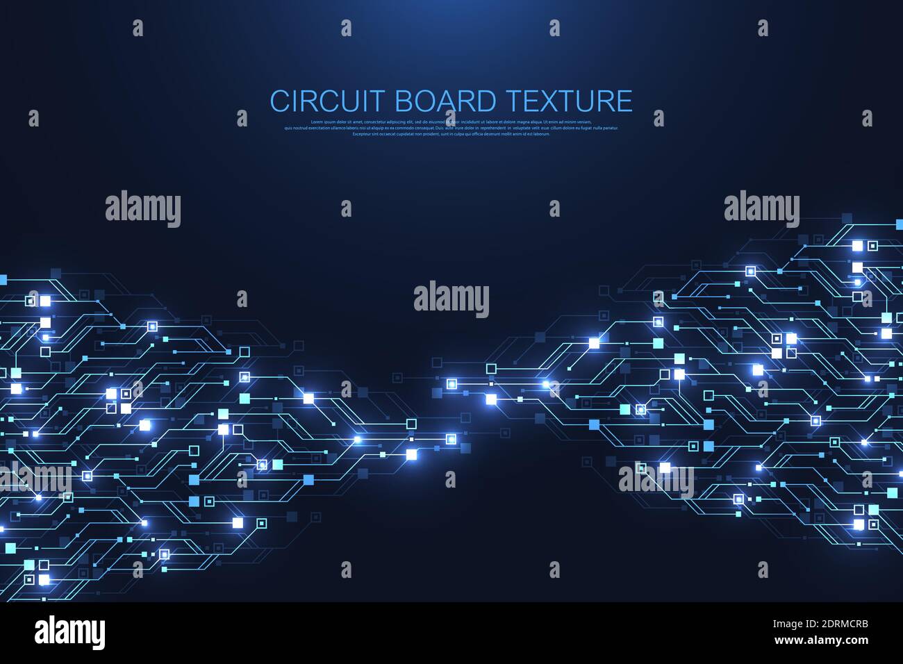 Circuit board technology background with hi-tech digital data connection system. Abstract ...