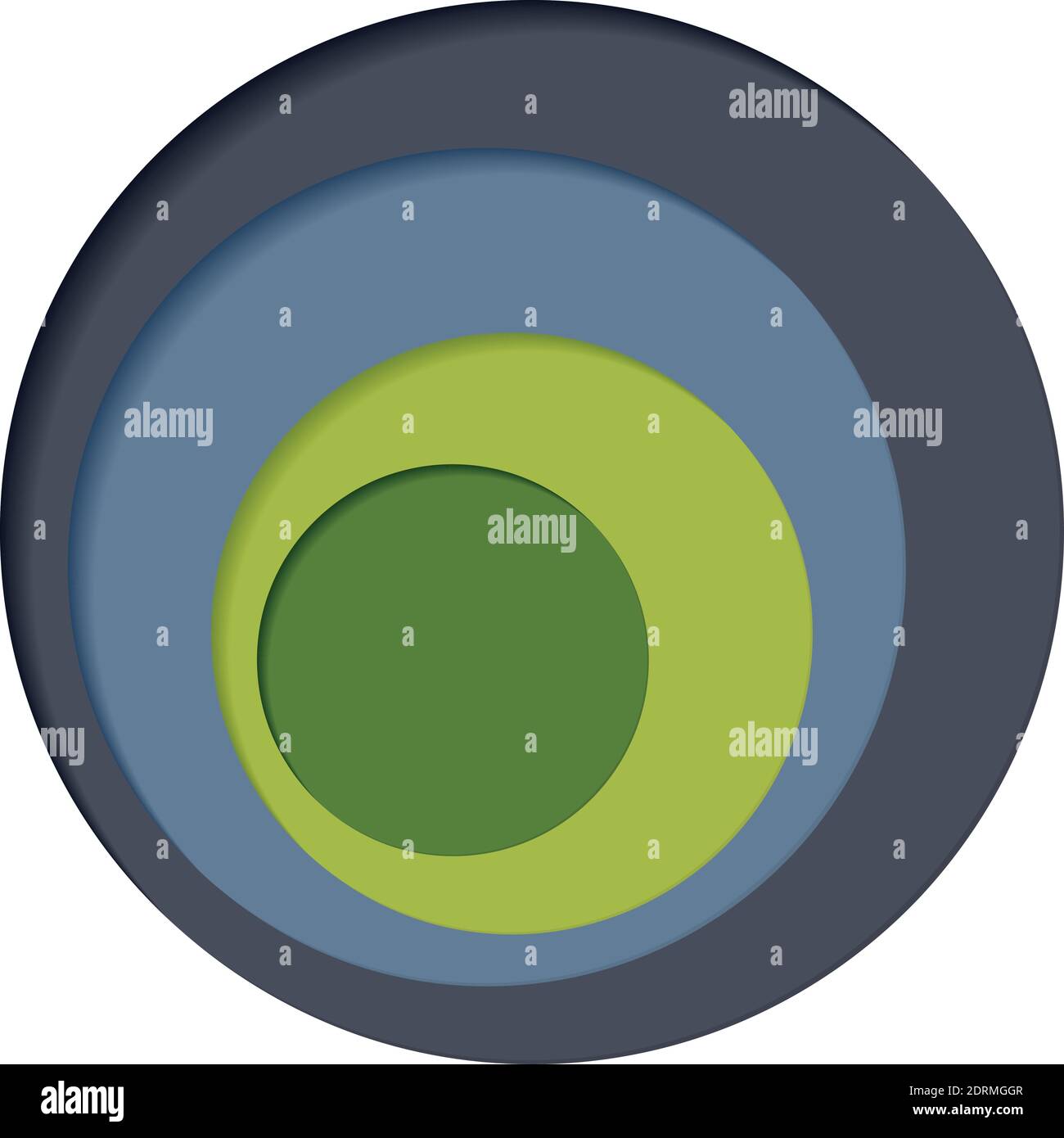 Round palette of four colors on a white background - Vector ...
