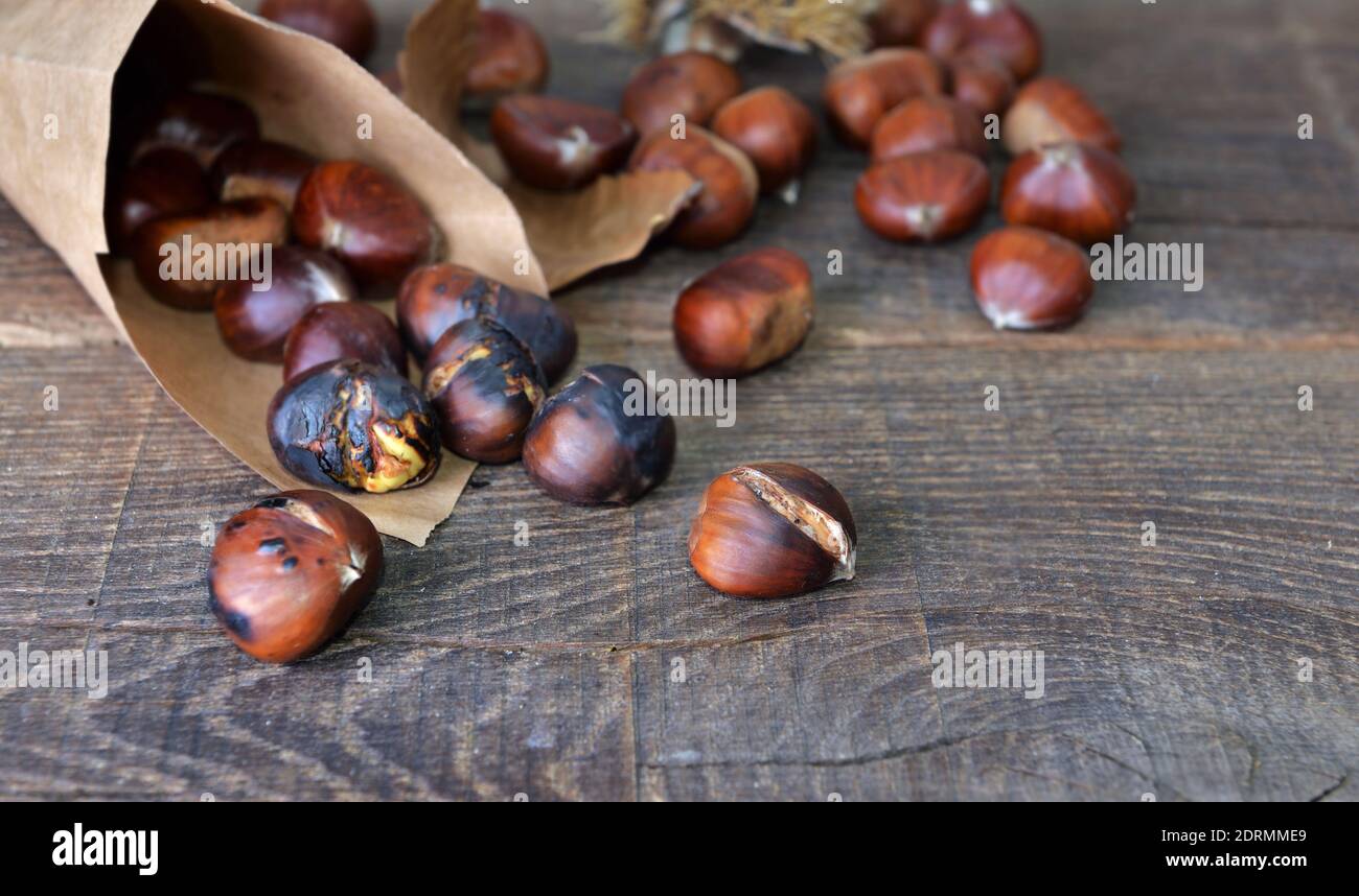 Chestnuts in a bag hi-res stock photography and images - Alamy