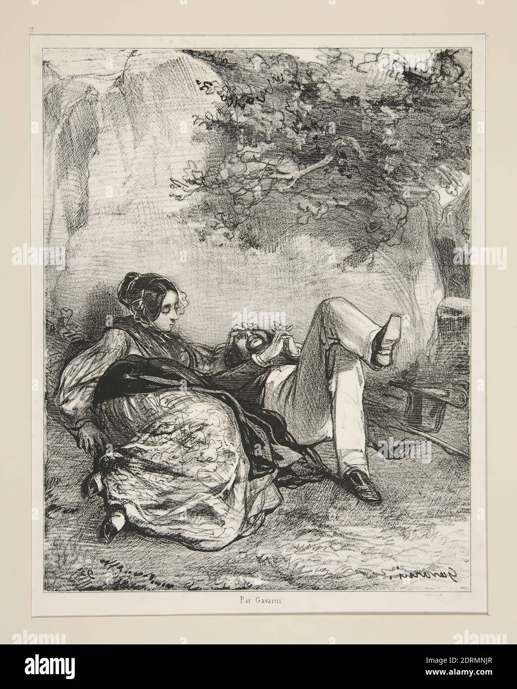 Artist: Paul Gavarni, French, 1804–1866, Dodophe et Titine, Lithograph ...
