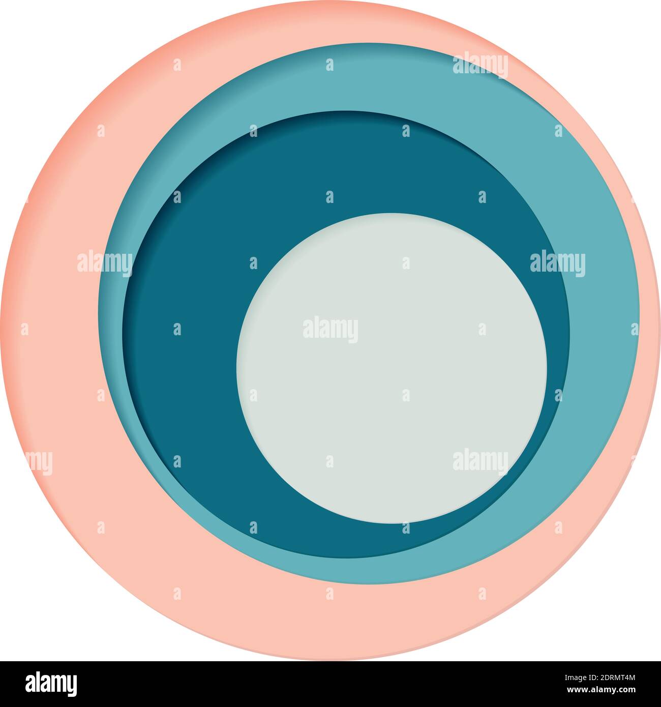 Round palette of four colors on a white background - Vector ...