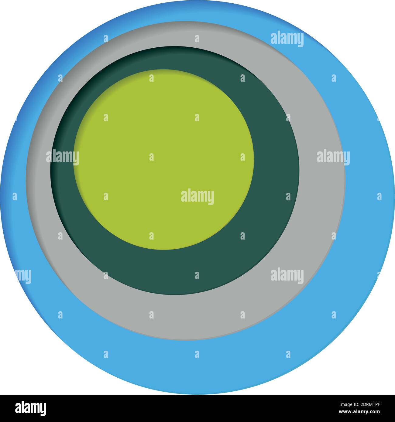 Round palette of four colors on a white background - Vector ...