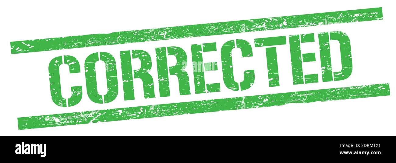 Corrected word Cut Out Stock Images & Pictures - Alamy