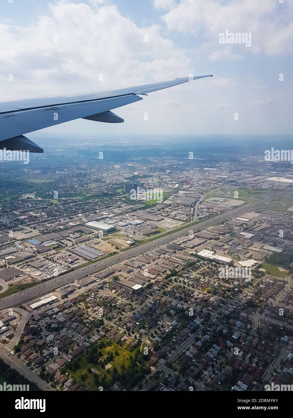 Vancouver from airplane hi-res stock photography and images - Alamy