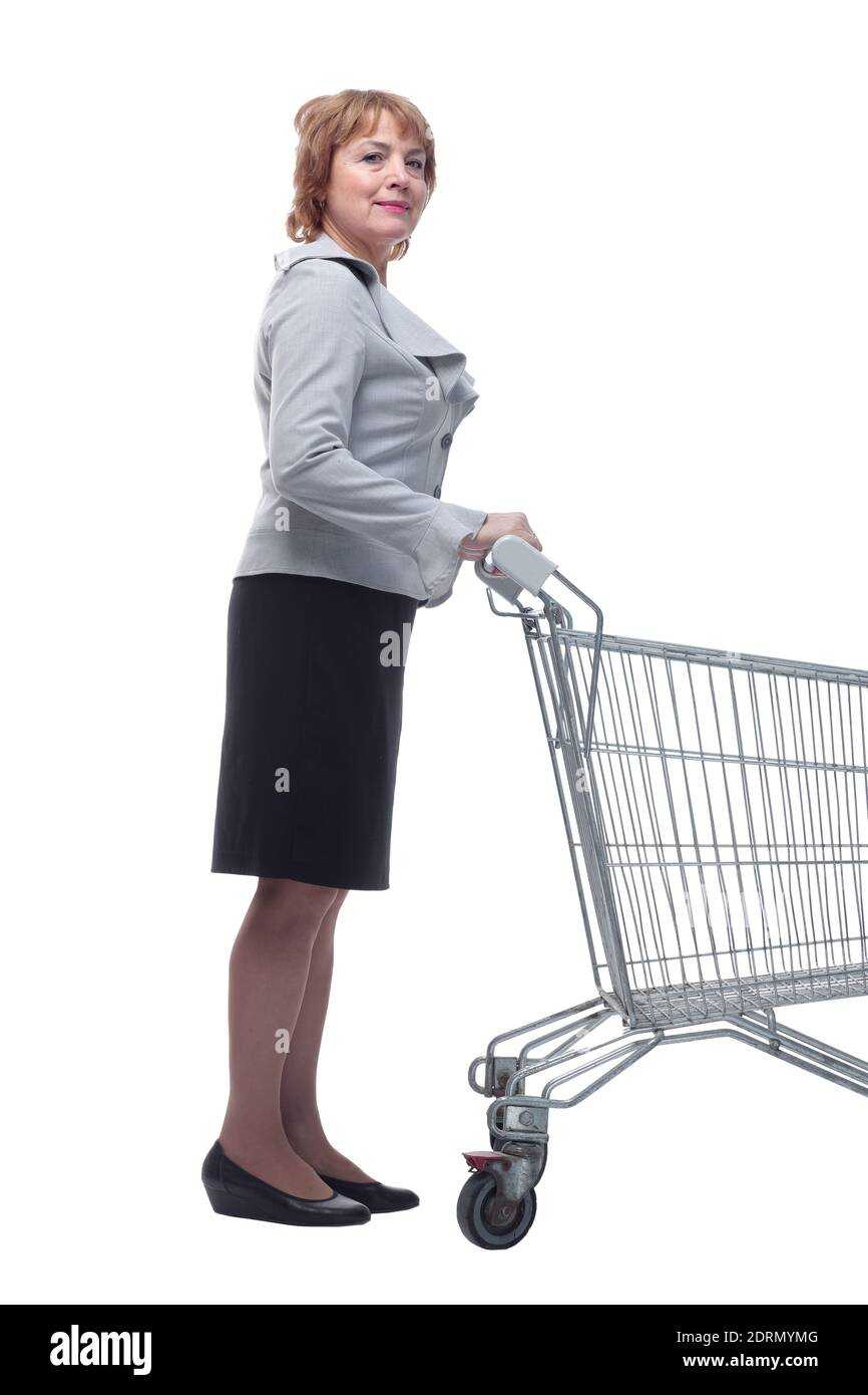 Elderly woman pushing mature Cut Out Stock Images & Pictures - Alamy