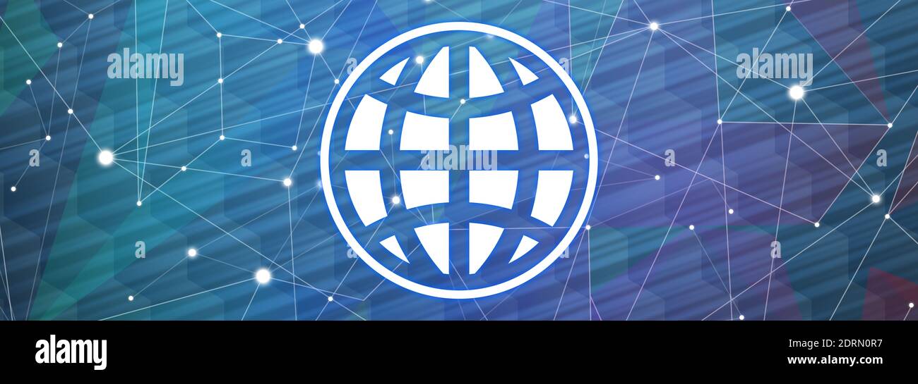Illustration of a global network concept Stock Photo - Alamy