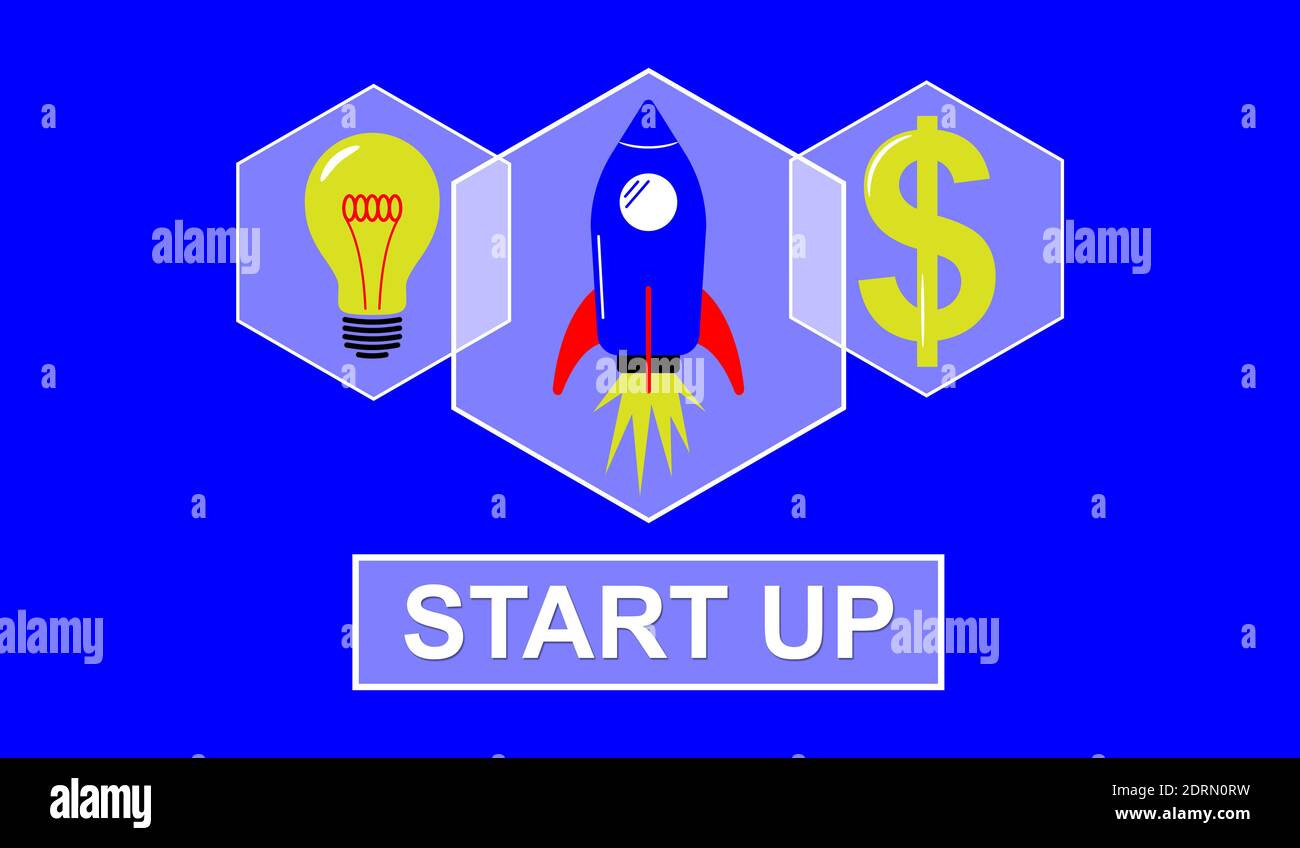 Illustration of a start up concept Stock Photo - Alamy
