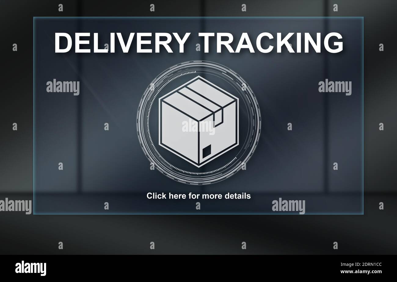 Delivery tracking concept on dark background Stock Photo - Alamy