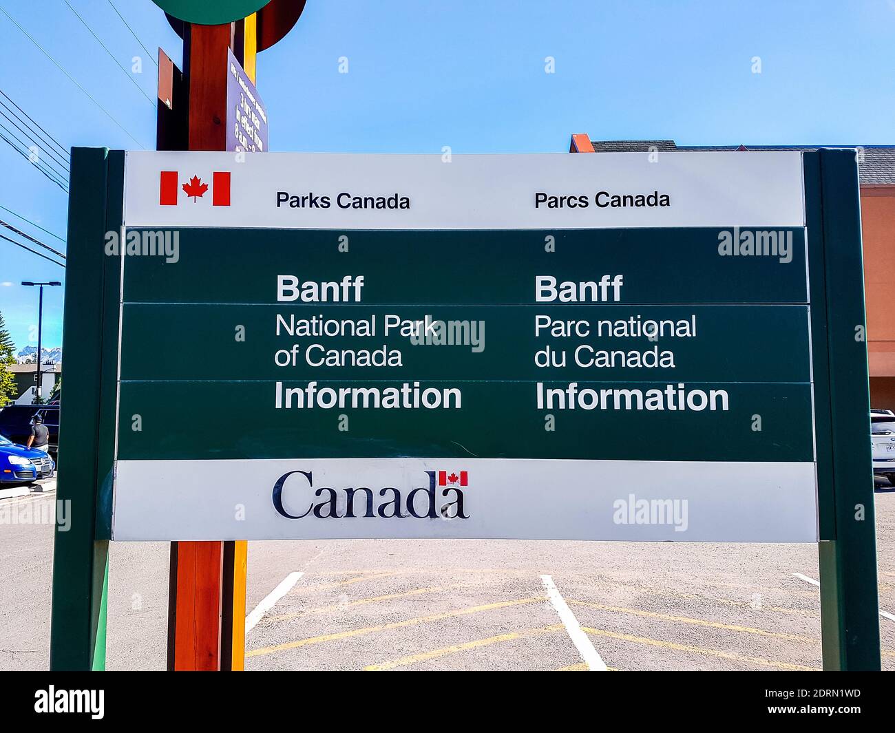 Banff town sign in hi-res stock photography and images - Alamy