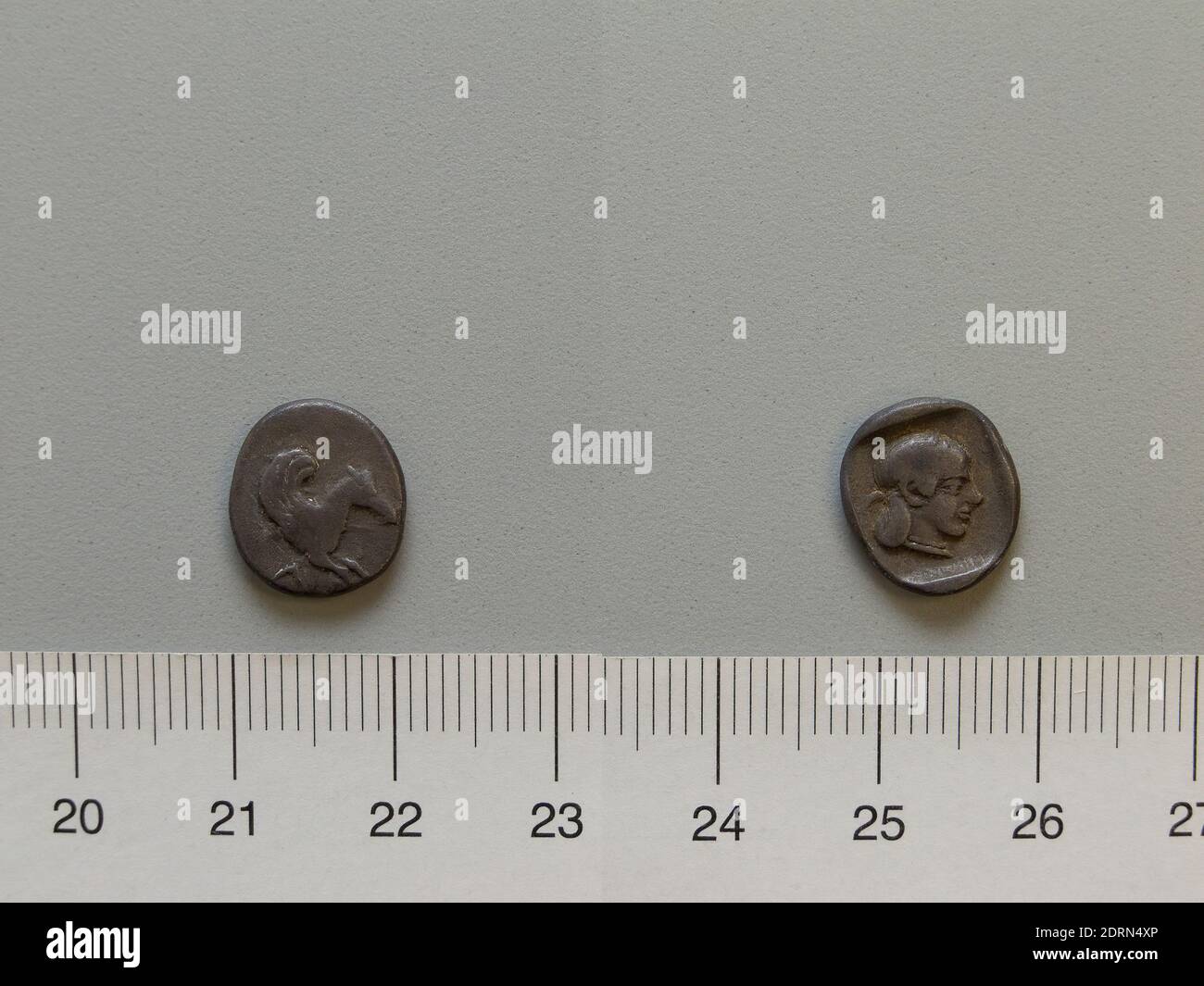 Mint: Leucas, Hemidrachm from Leucas, ca. 500 B.C., Silver, 1.42 g, 7: ...