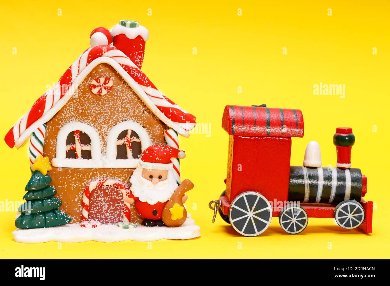 Santa claus on vintage train hi-res stock photography and images - Alamy
