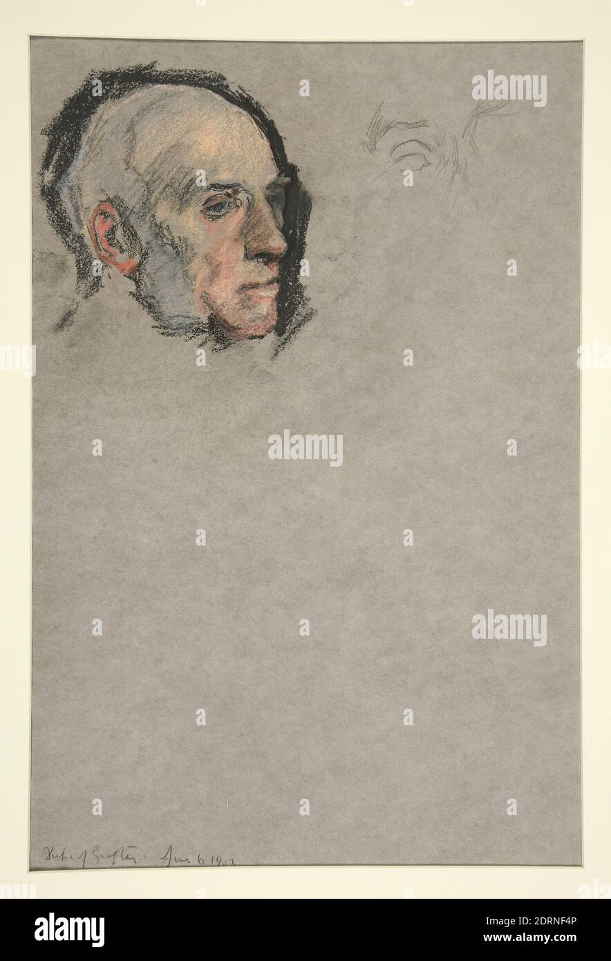 Artist: Edwin Austin Abbey, American, 1852–1911, M.A., 1897, Head of a ...