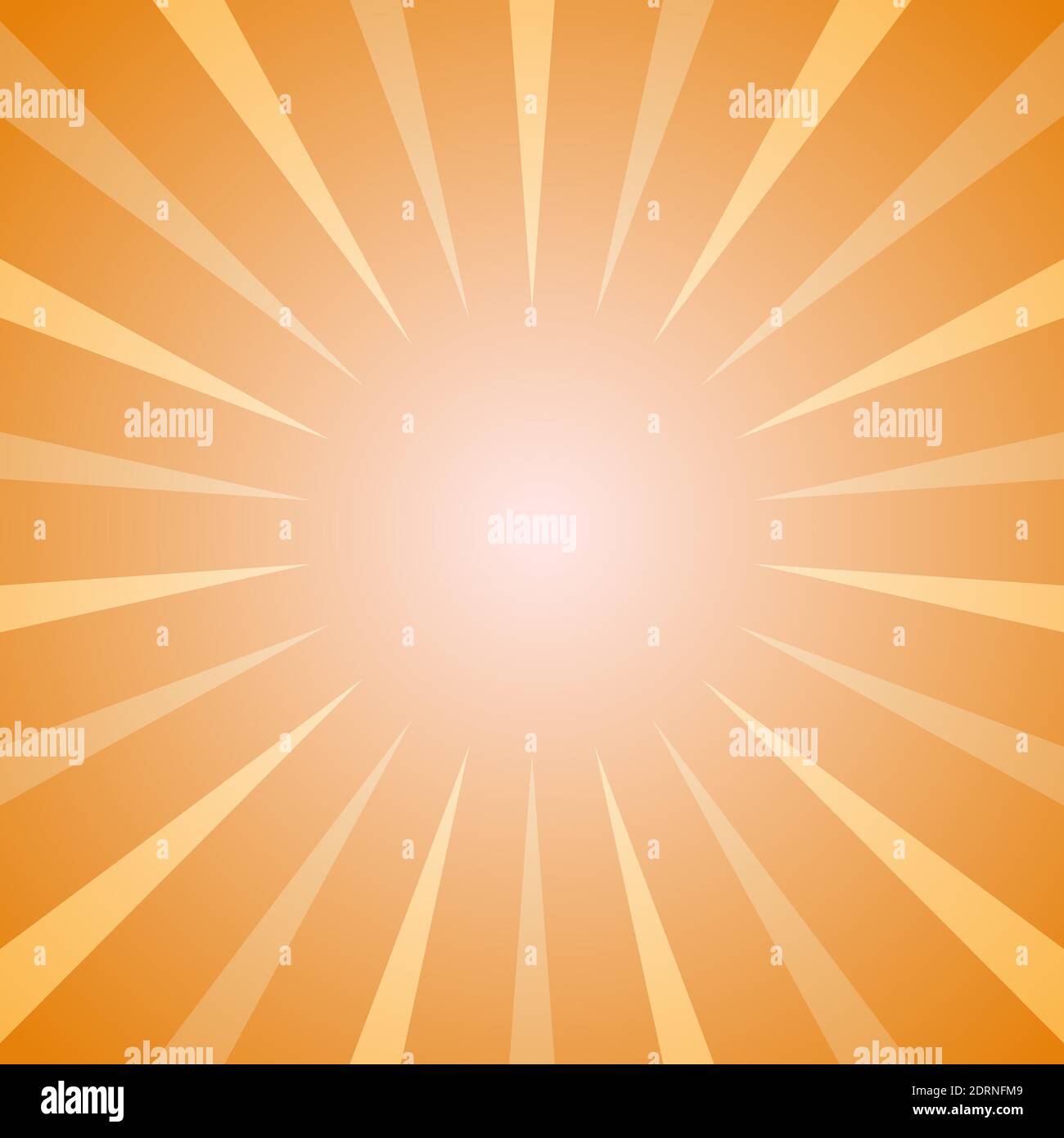 Sunlight rays background. Bright orange color burst background. Vector ...