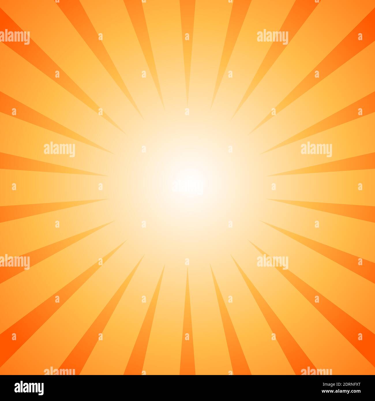 Sunlight rays background. Bright orange color burst background. Vector ...