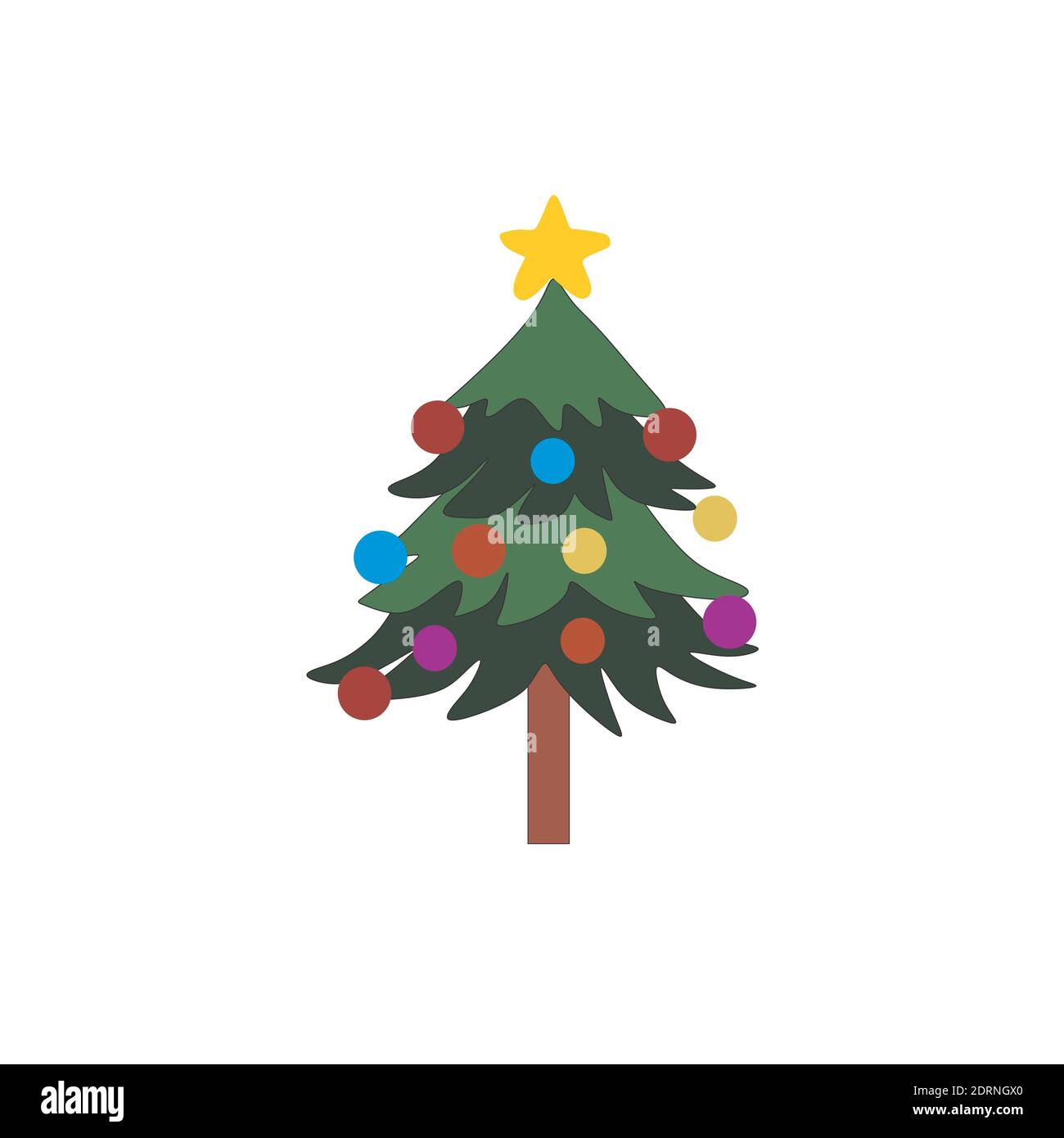 Hand made christmas tree Cut Out Stock Images & Pictures - Alamy