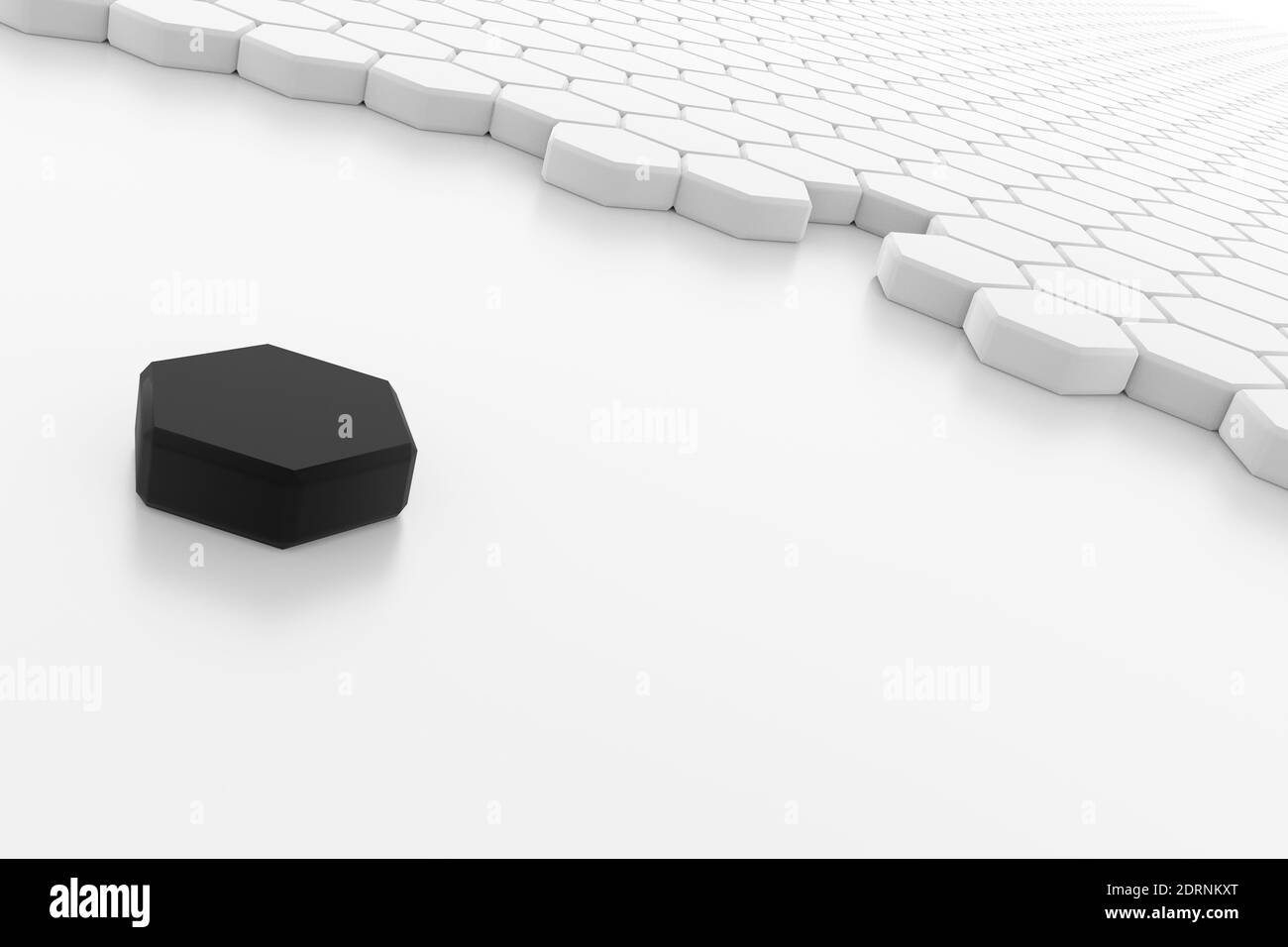 Hexagon shapes Black and White Stock Photos & Images - Alamy