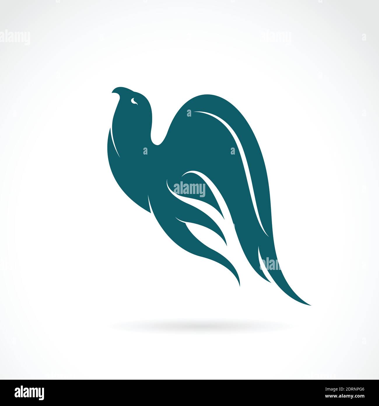 Vectorof a bird on white background. Easy editable layered vector ...