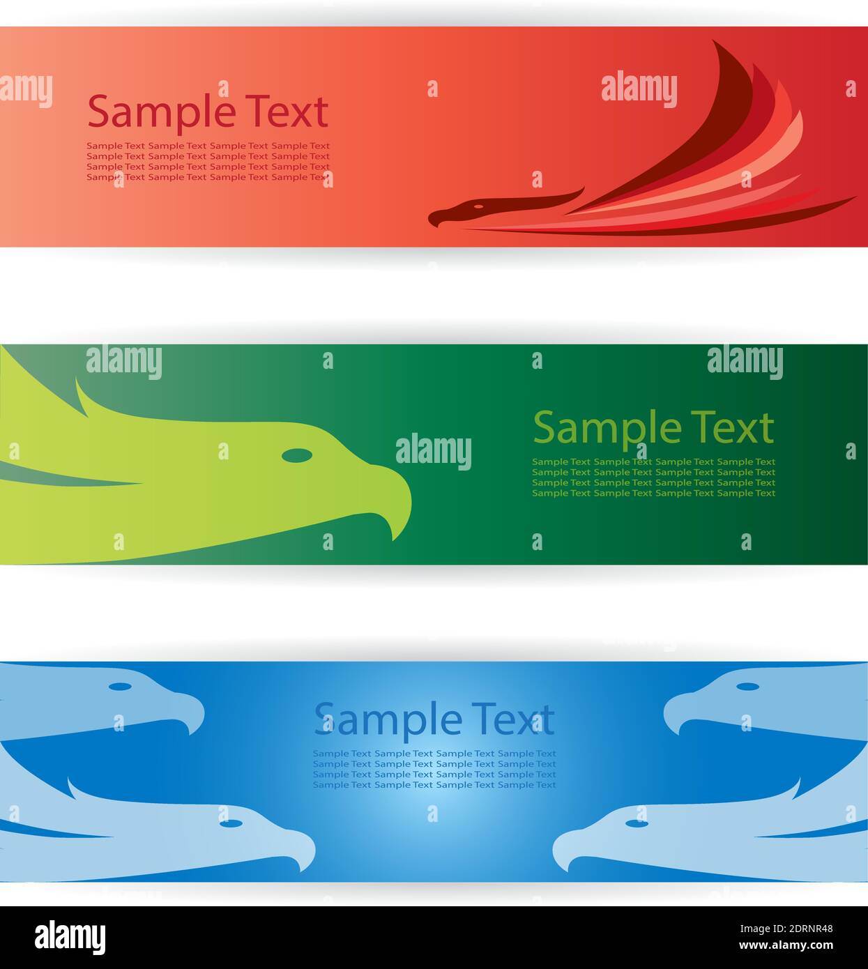 Vector image of an bird banners. Easy editable layered vector ...