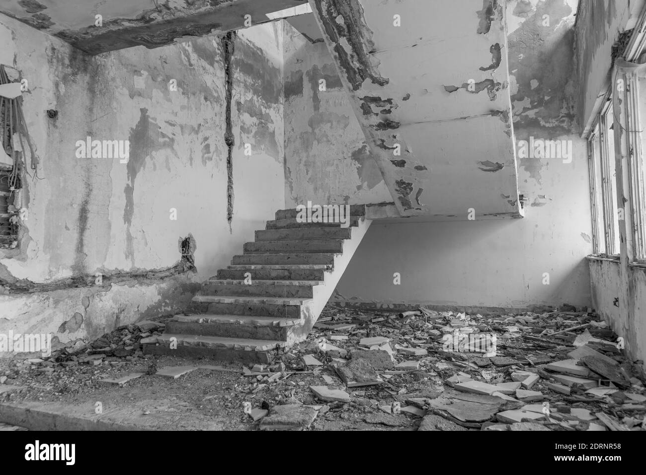 Abandoned factory, aluminum mining and processing project that was ...