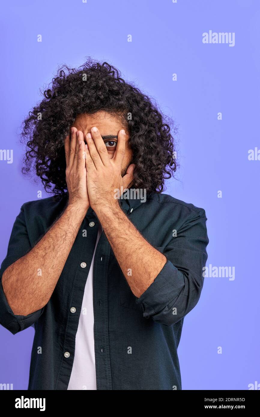 Frightened shocked man afraid something hi-res stock photography and ...