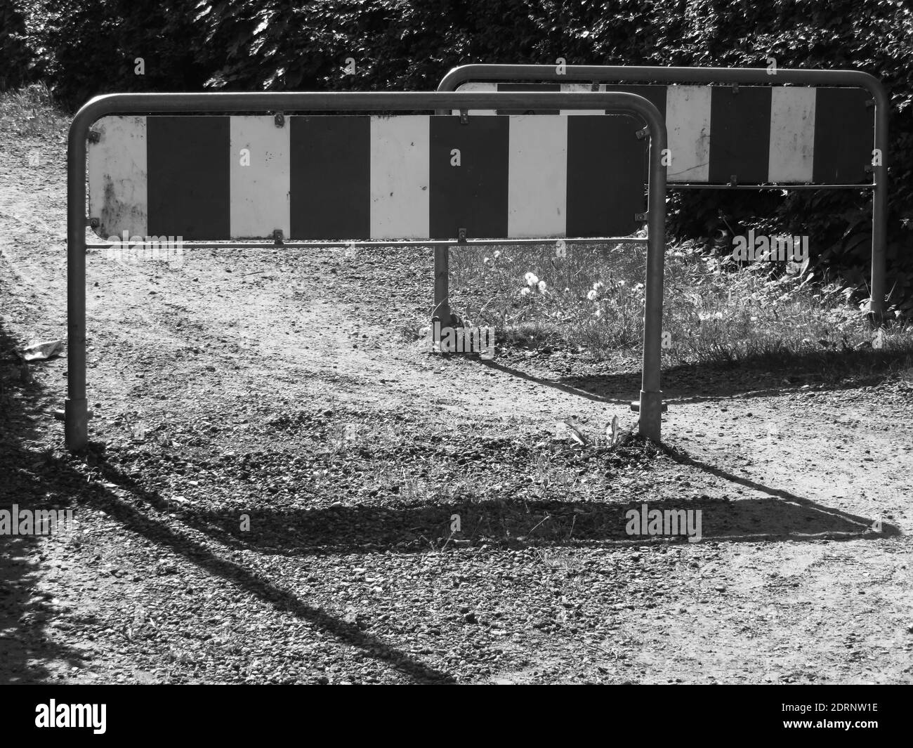 Barricade footpath barricade hi-res stock photography and images - Alamy