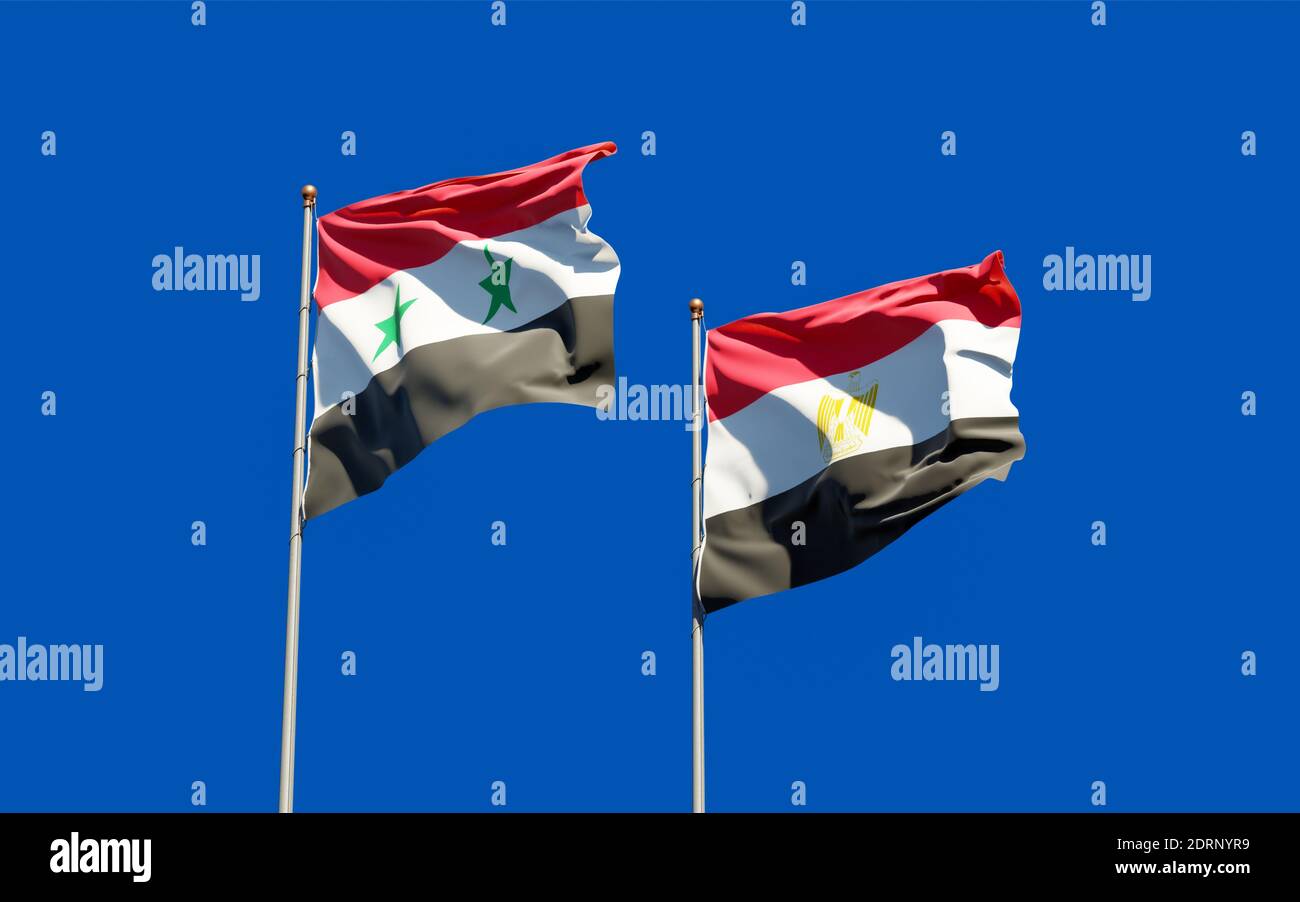 Syria egypt flag hi-res stock photography and images - Alamy