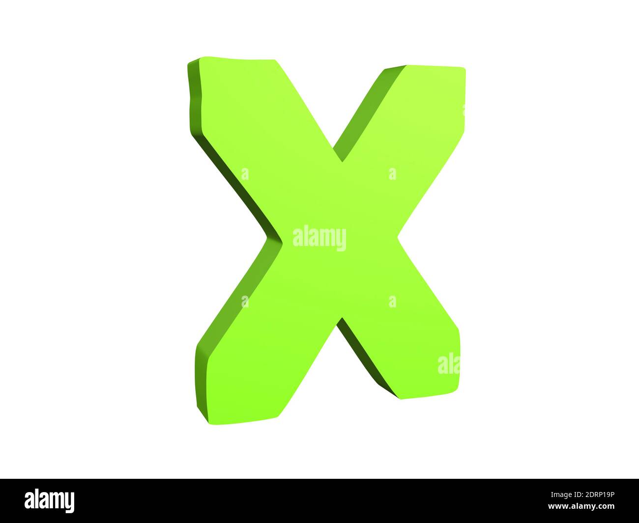 Green letter x hi-res stock photography and images - Alamy