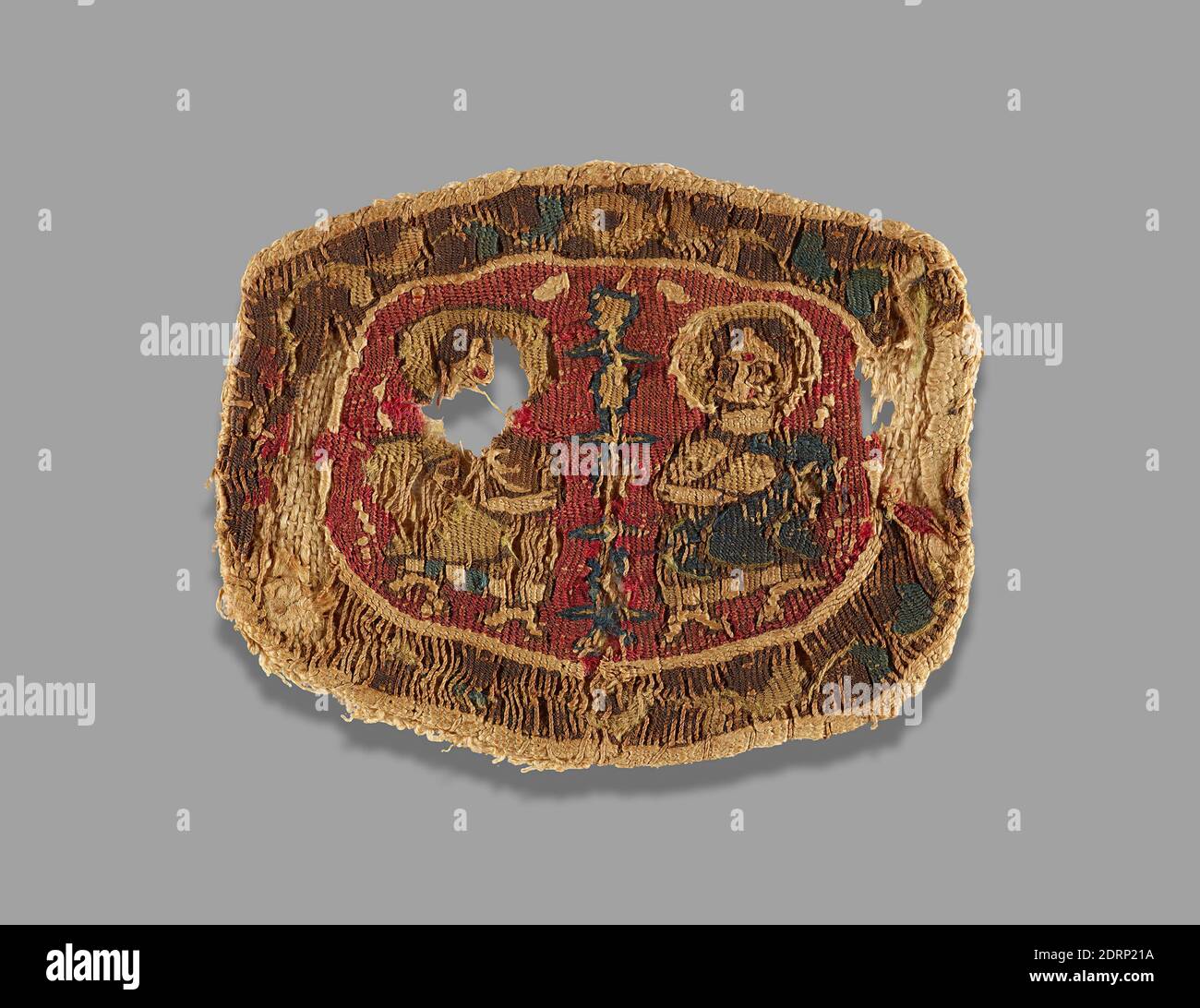 Tapestry, 6th–7th century, Wool and linen, 7.62 × 9.22 cm (3 × 3 5/8 in ...