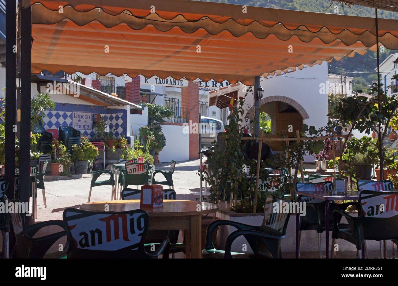 Andalucia in Spain: the pretty 'pueblo blanco' of Alcaucin Stock Photo ...