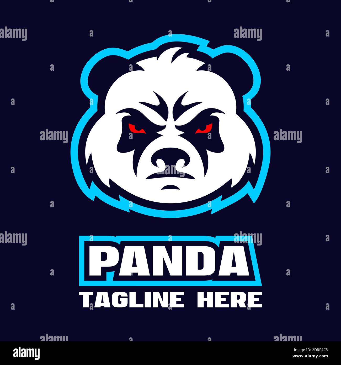 Modern angry panda logo Stock Vector Image & Art - Alamy