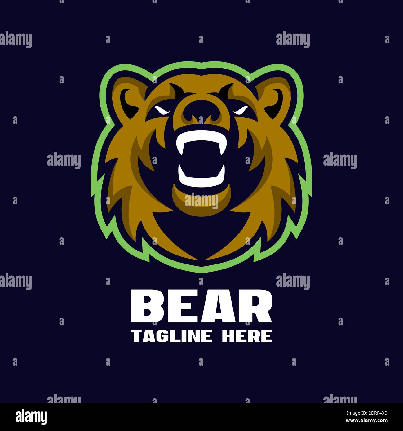 Modern bear mascot logo Stock Vector Image & Art - Alamy