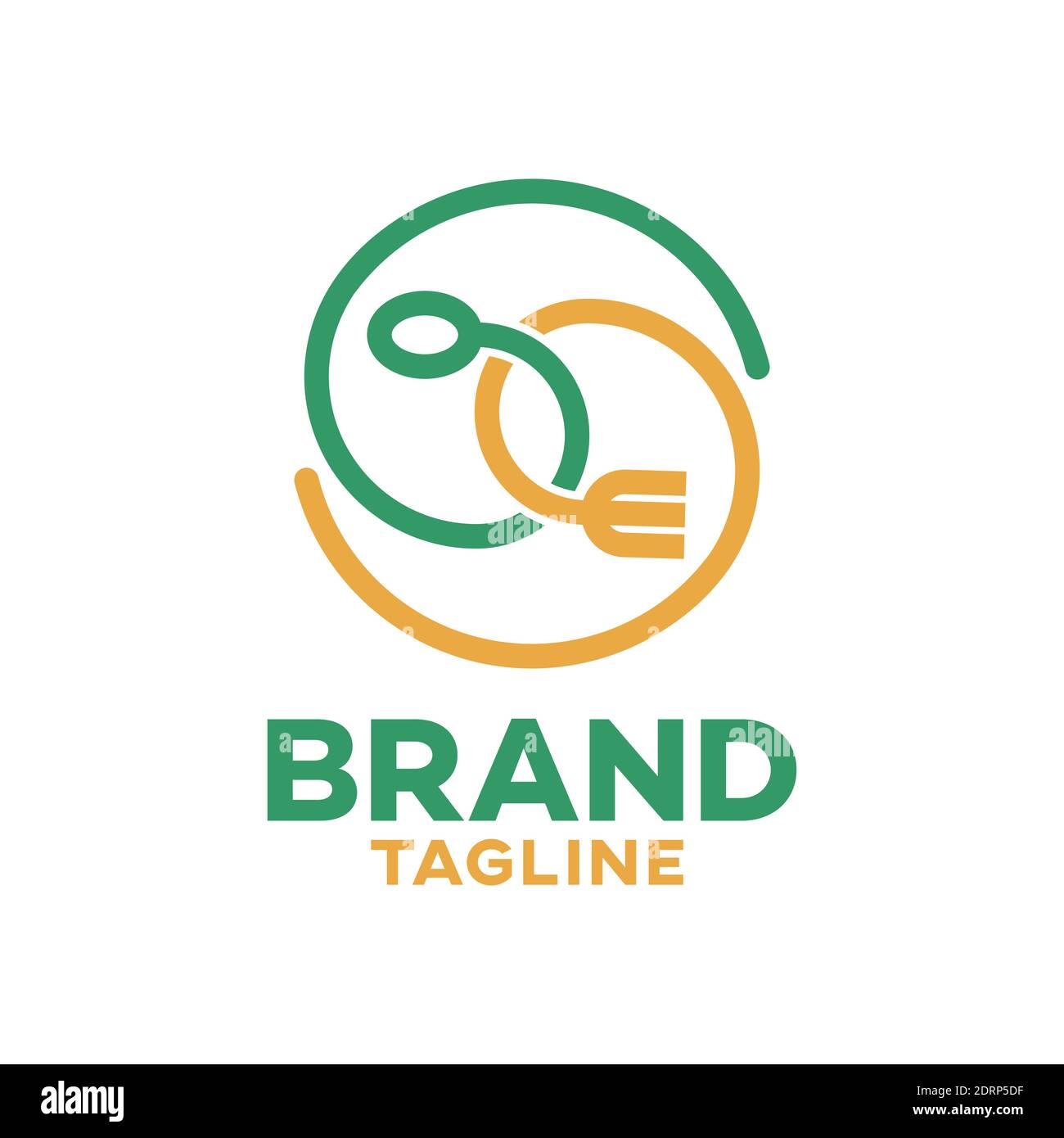 Modern eco food logo Stock Vector Image & Art - Alamy