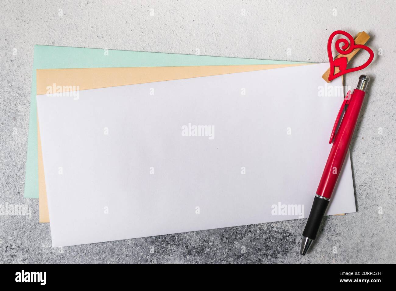 Letter note for valentine's day. Love letter greeting card with a wish ...