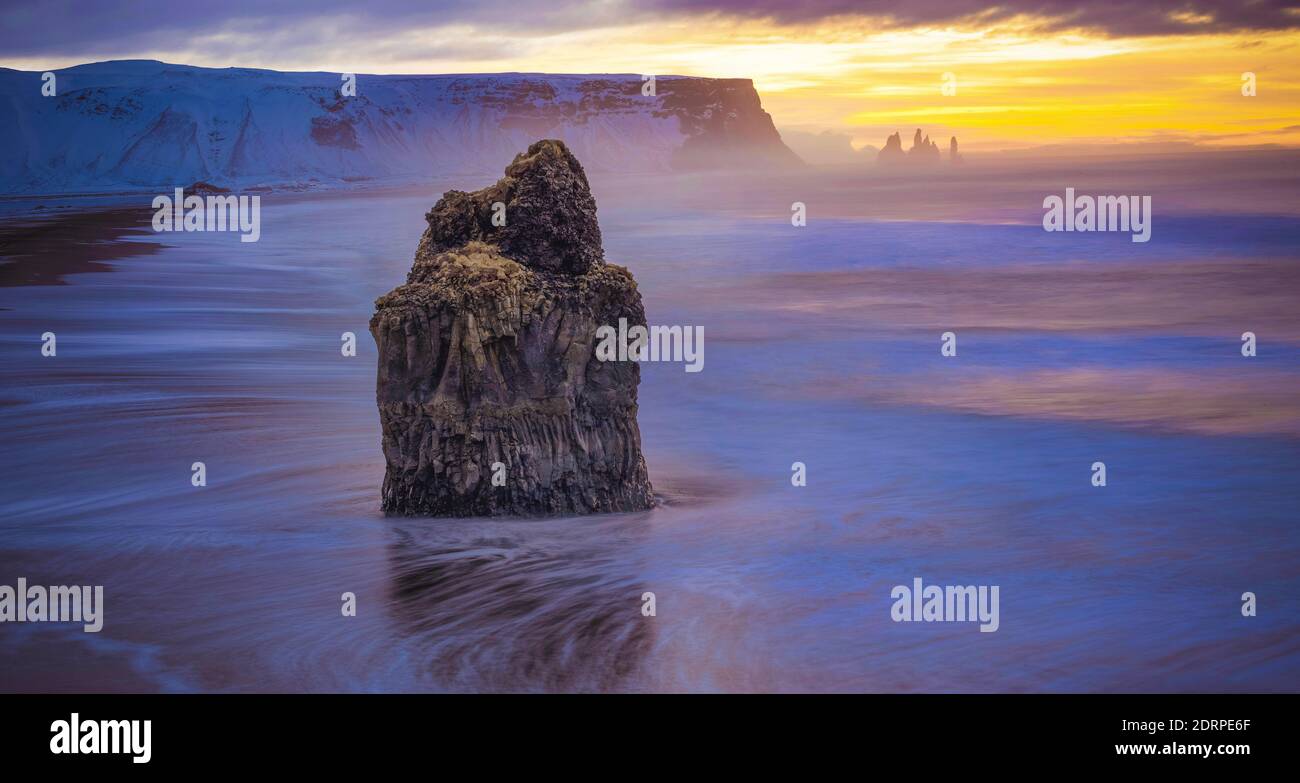 trolls beach in iceland Stock Photo - Alamy