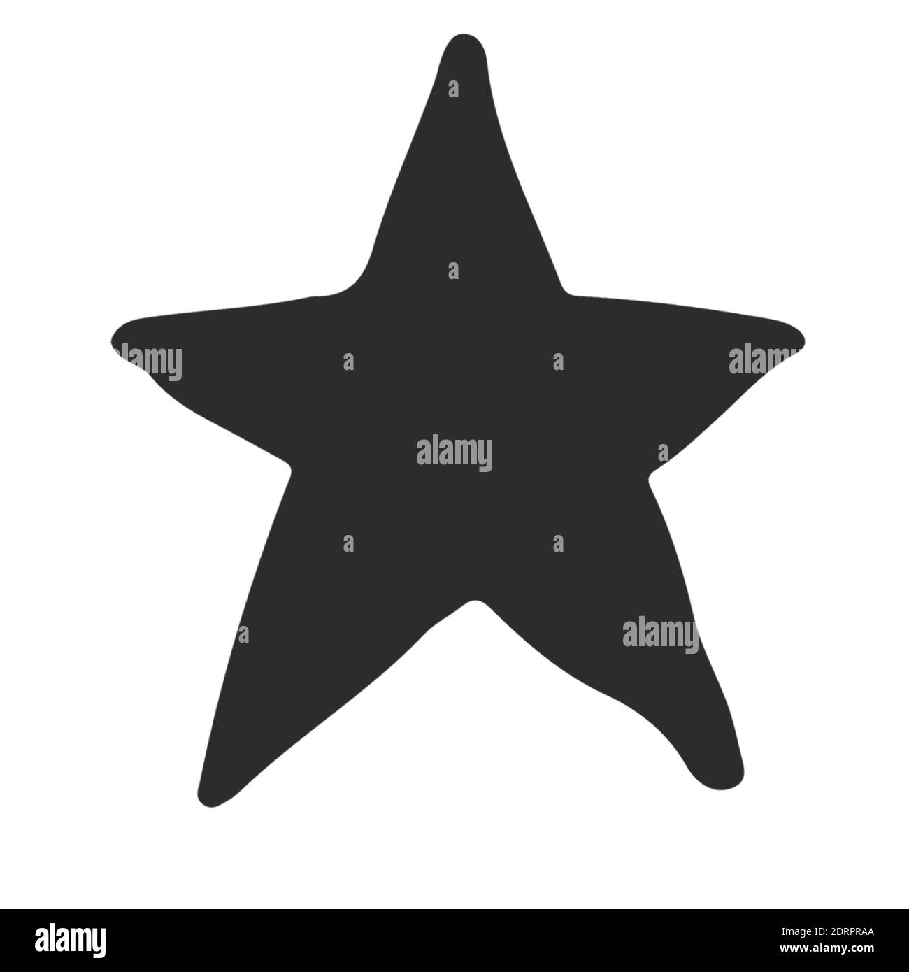 Doodle Star black illustation Stock Photo - Alamy