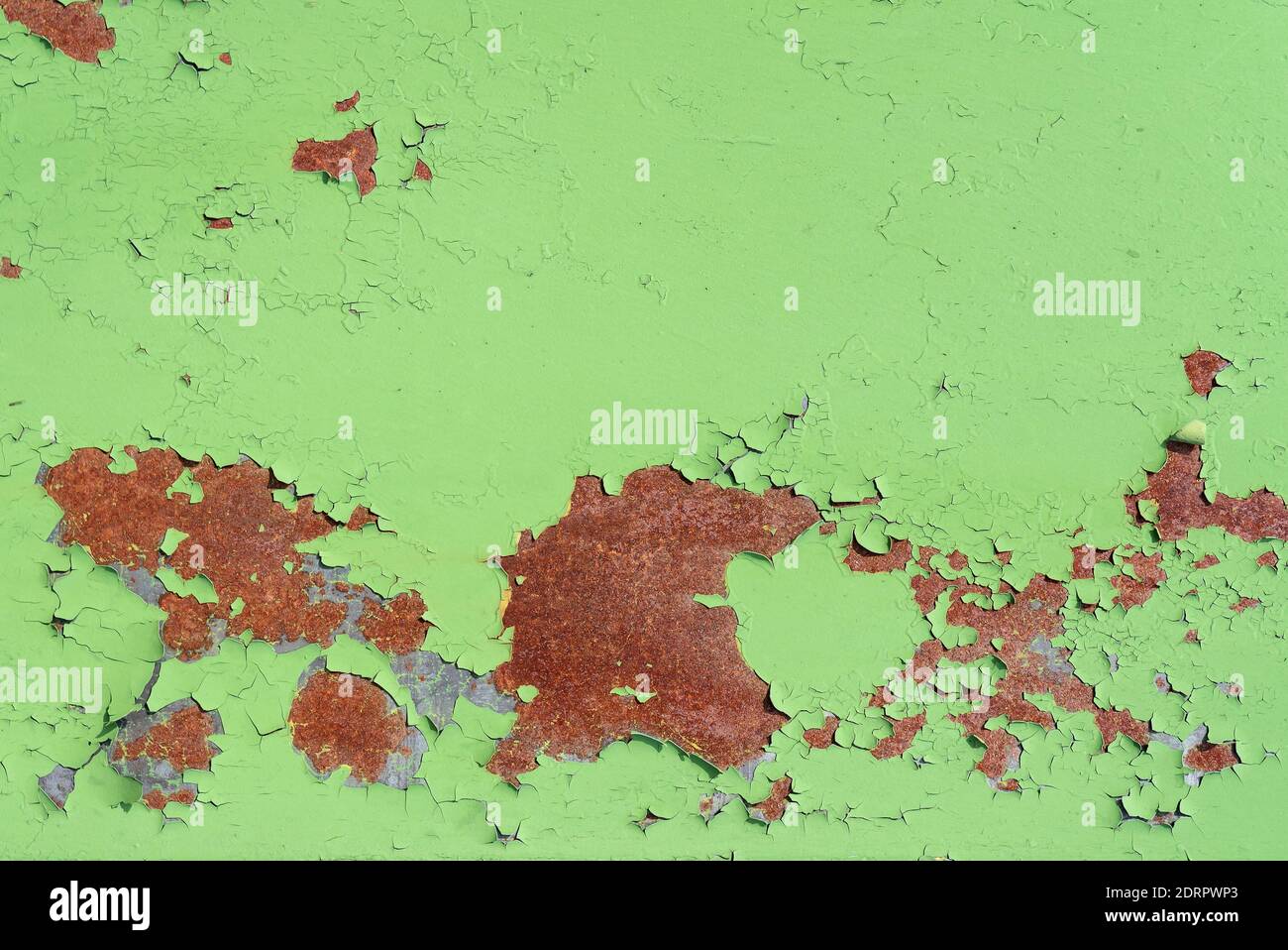 Old sheet metal green paint and rust. Corrosion of metal Stock Photo ...