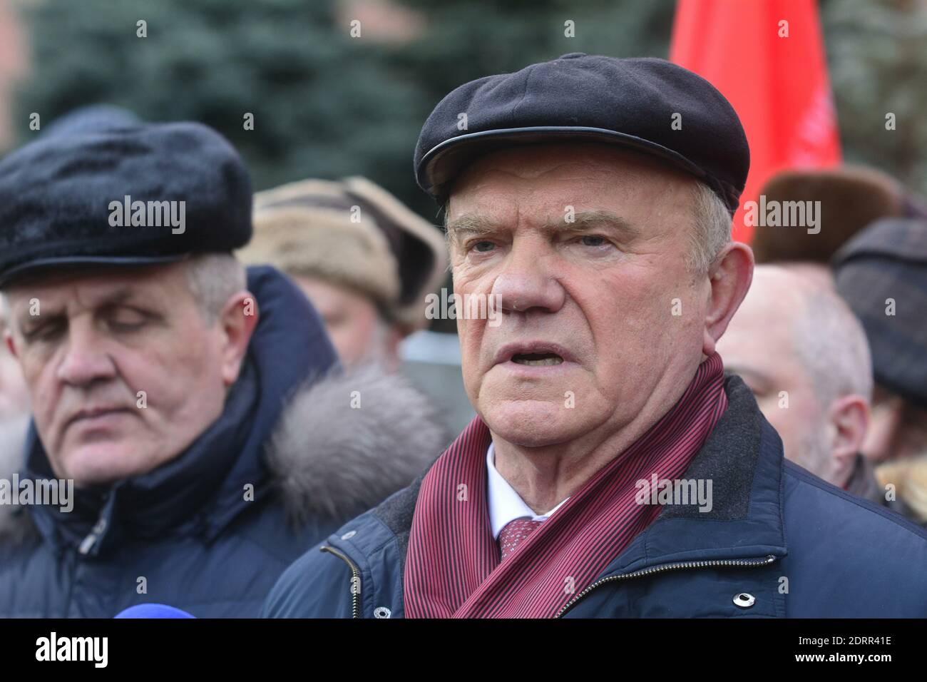 Flower-laying ceremony at the grave of Joseph Stalin (Dzhugashvili) at ...