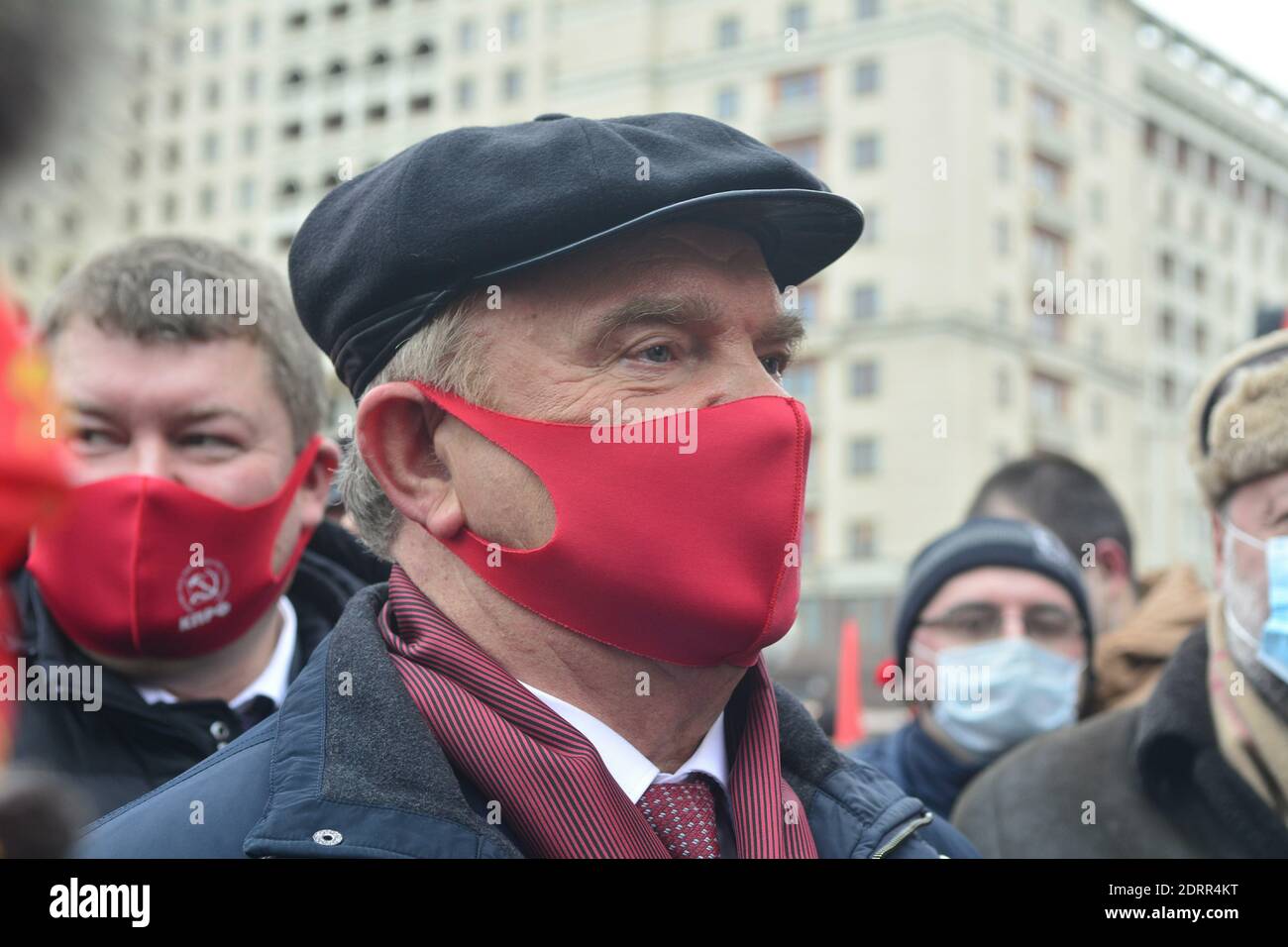 Flower-laying ceremony at the grave of Joseph Stalin (Dzhugashvili) at ...