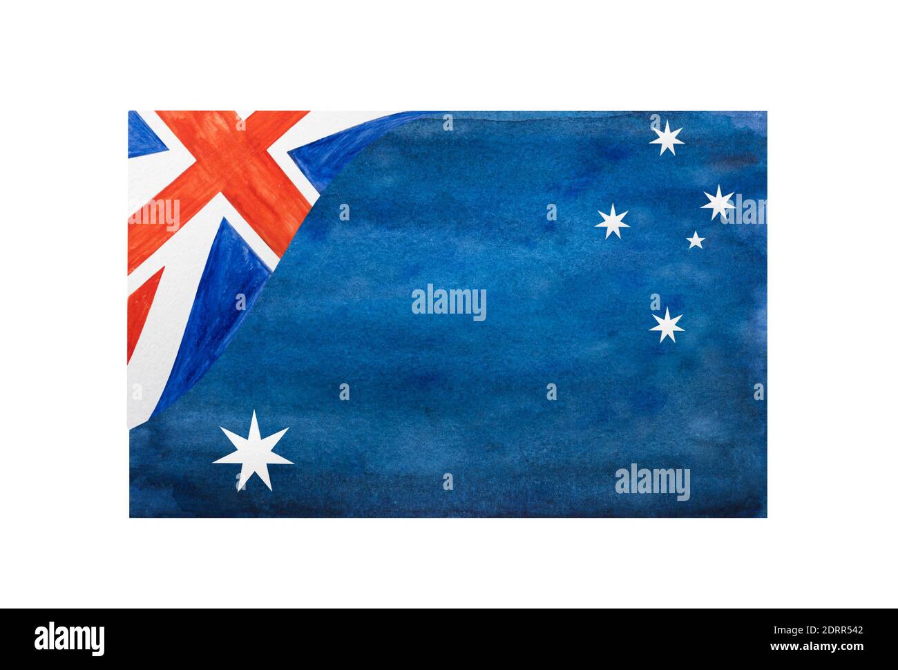 Beautiful drawing of the Australian Flag. Closeup Stock Photo - Alamy