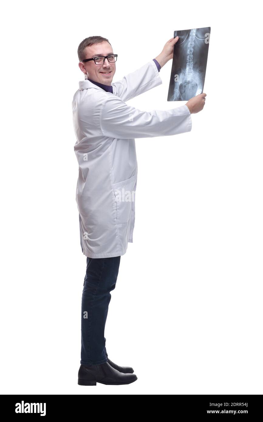 Male doctor human skeleton Cut Out Stock Images & Pictures - Alamy