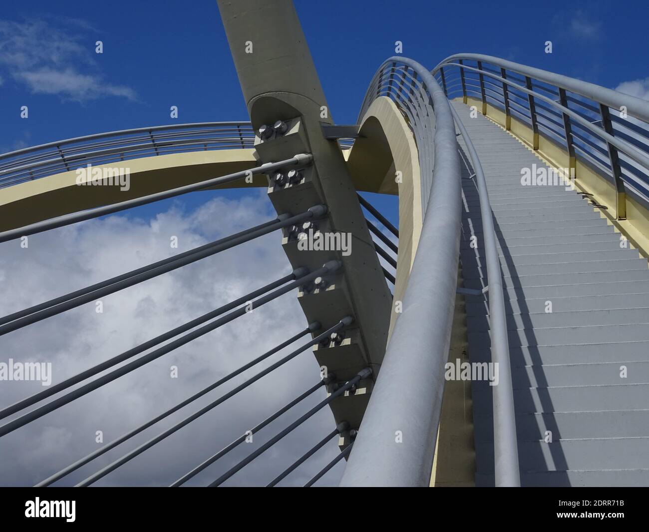 A bridge with stairs for passengers during the daytime Stock Photo - Alamy