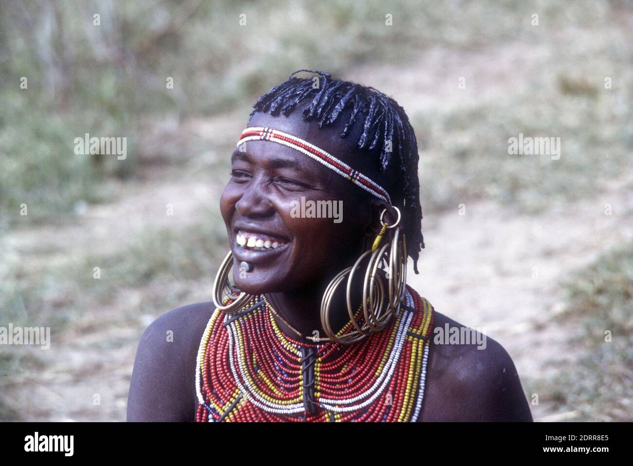 Portrait of West Pokot woman Stock Photo - Alamy