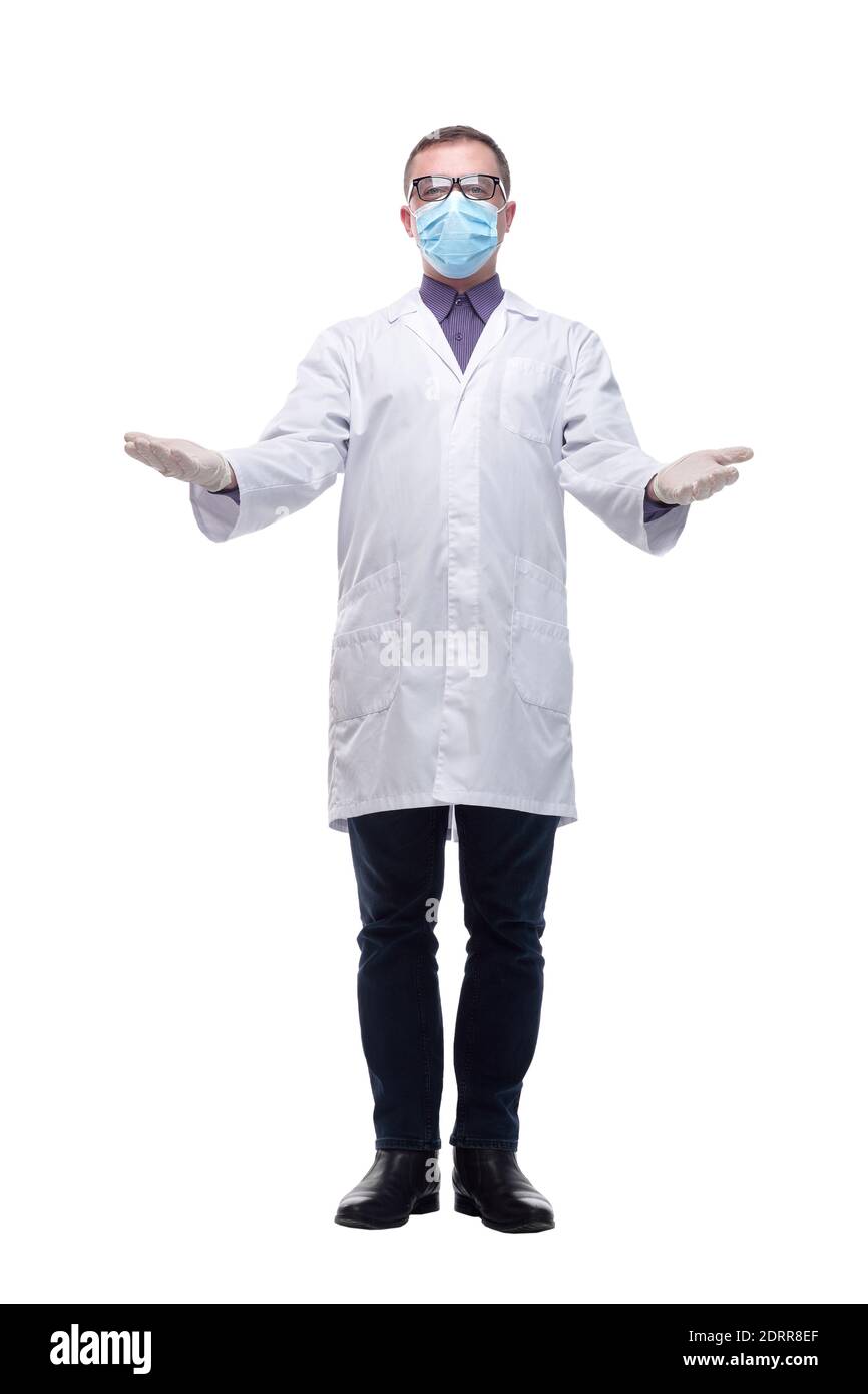 Portrait doctor wearing protective Cut Out Stock Images & Pictures - Alamy