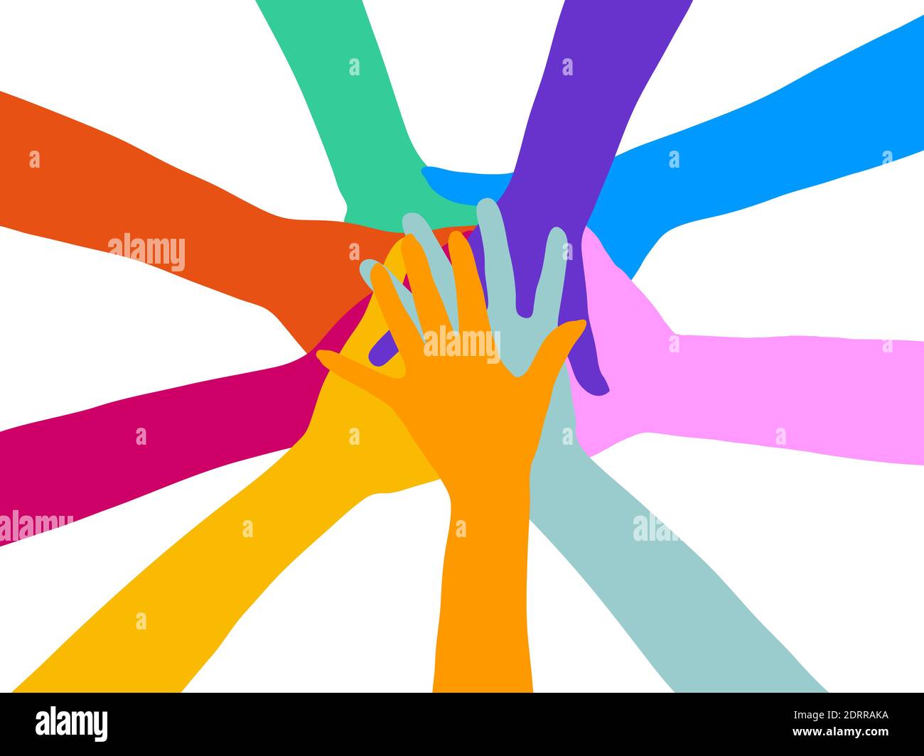 Teamwork hand hi-res stock photography and images - Alamy