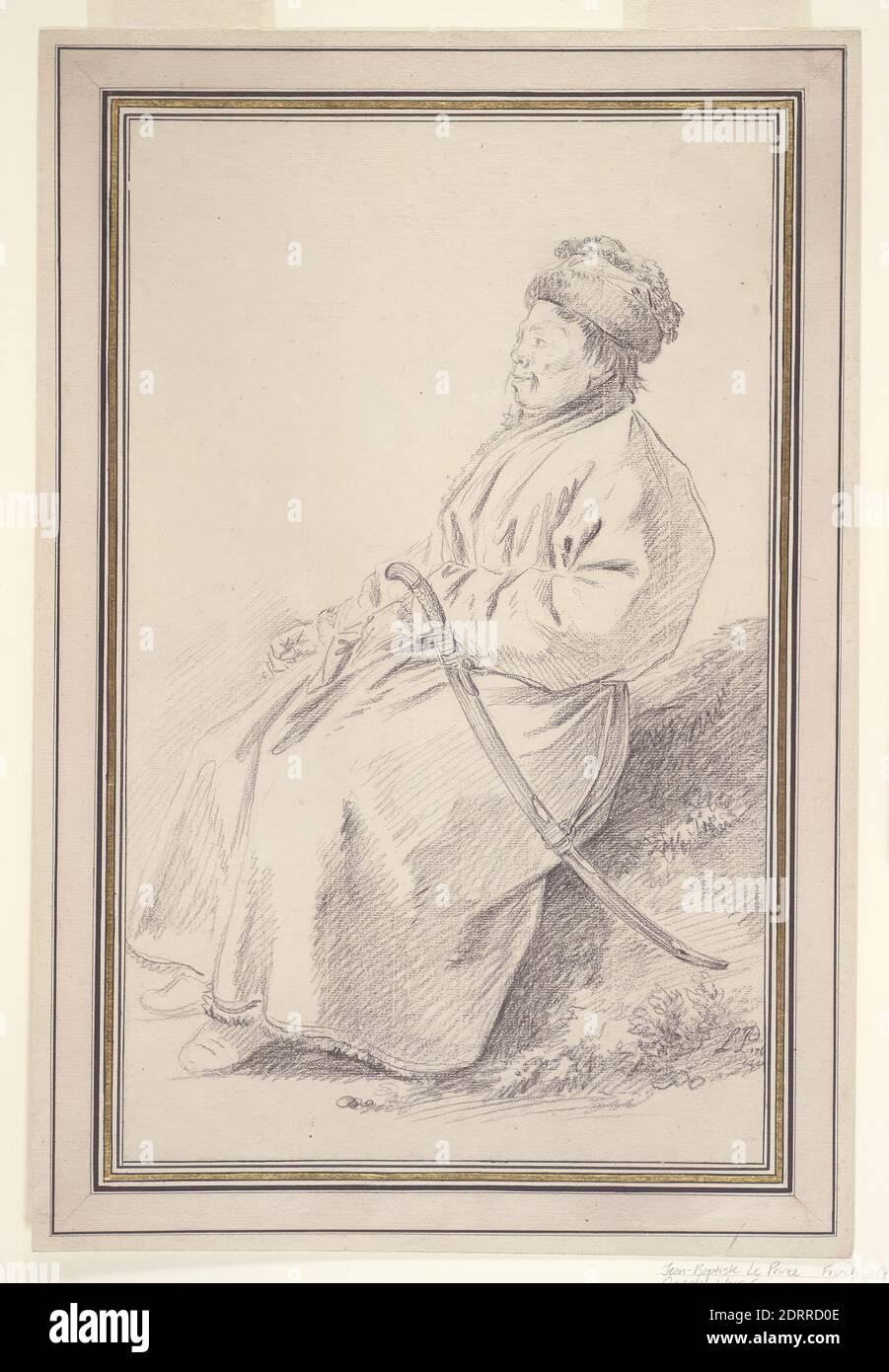 Seated kalmuck warrior hi-res stock photography and images - Alamy