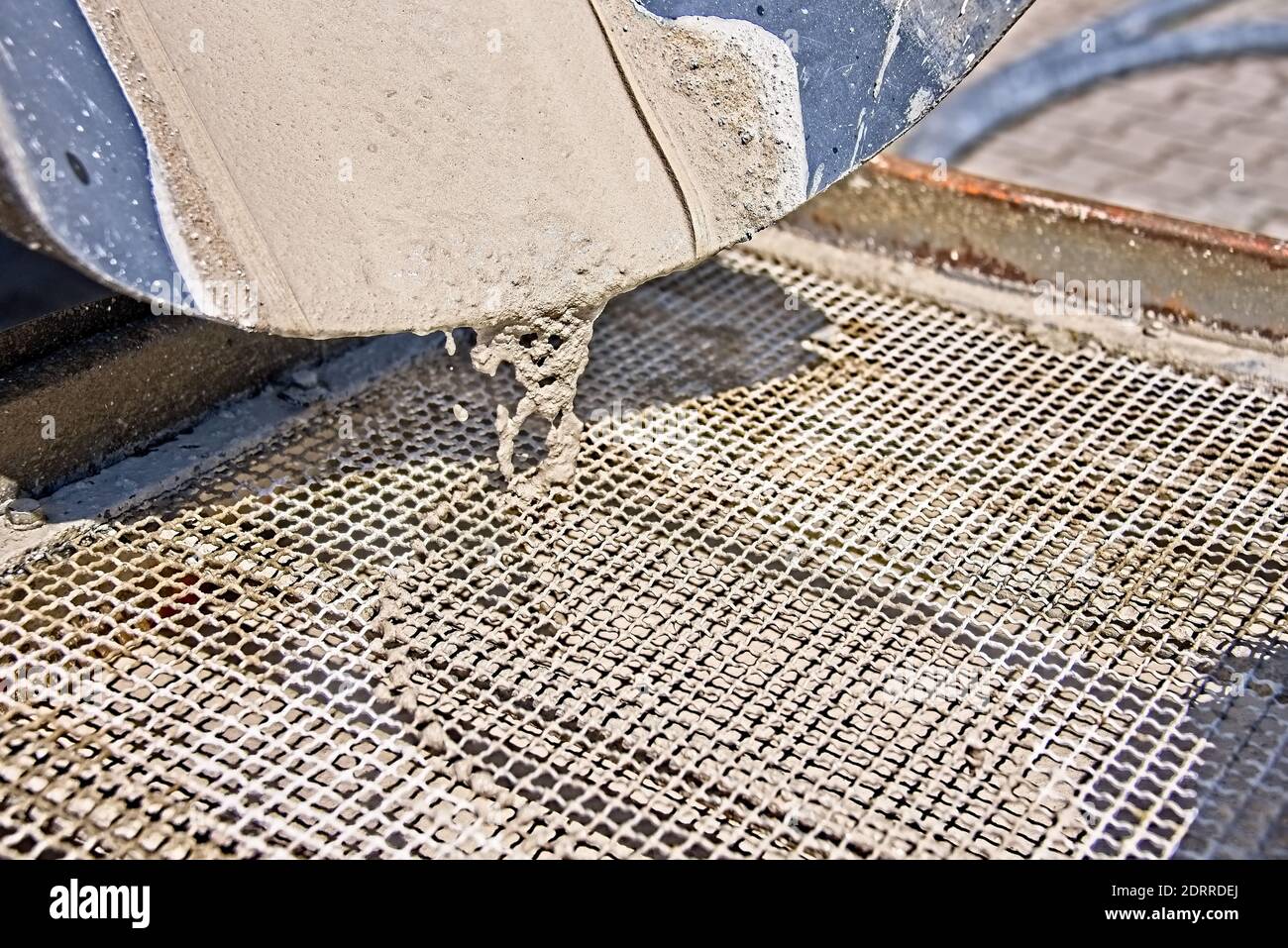 Construction Mixing Gravel Cement Concrete High Resolution Stock ...