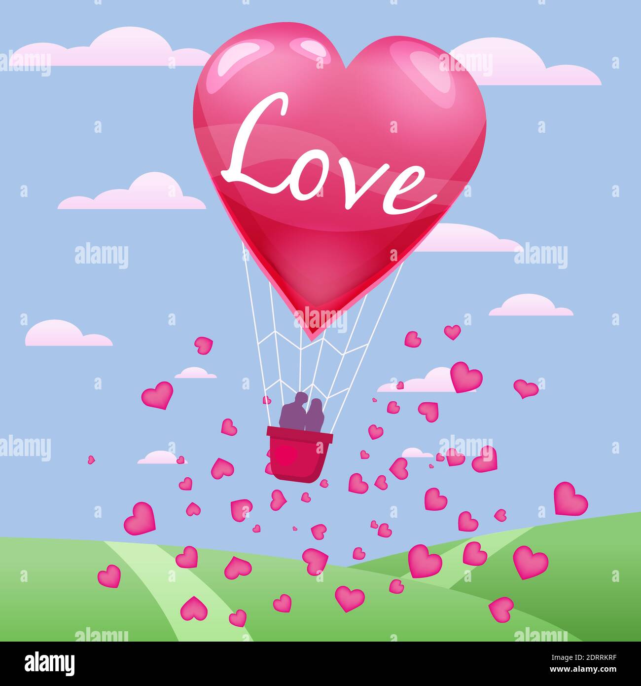 Hot Air Balloon Valentine