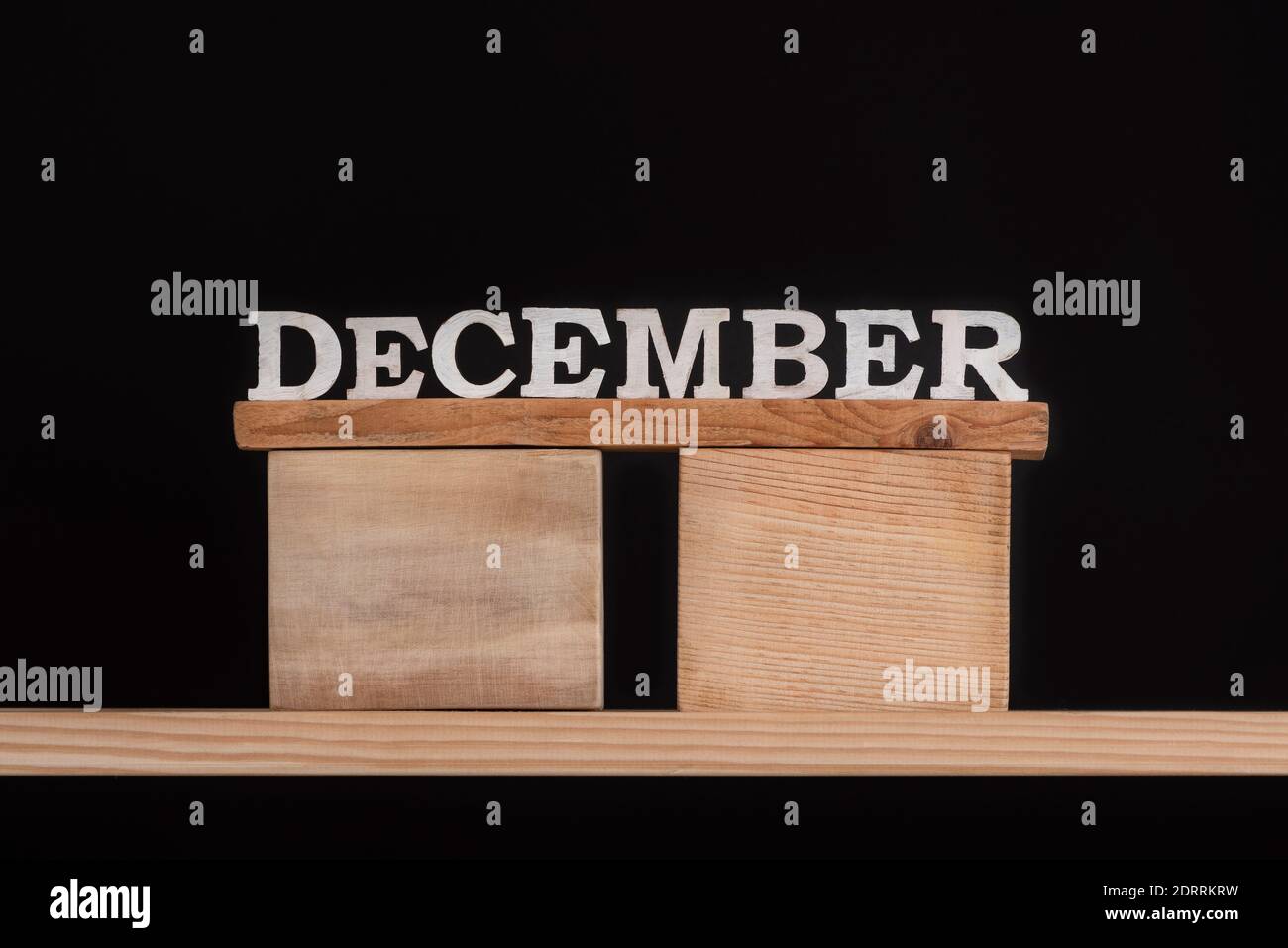 Wooden cubes letters winter hi-res stock photography and images - Alamy