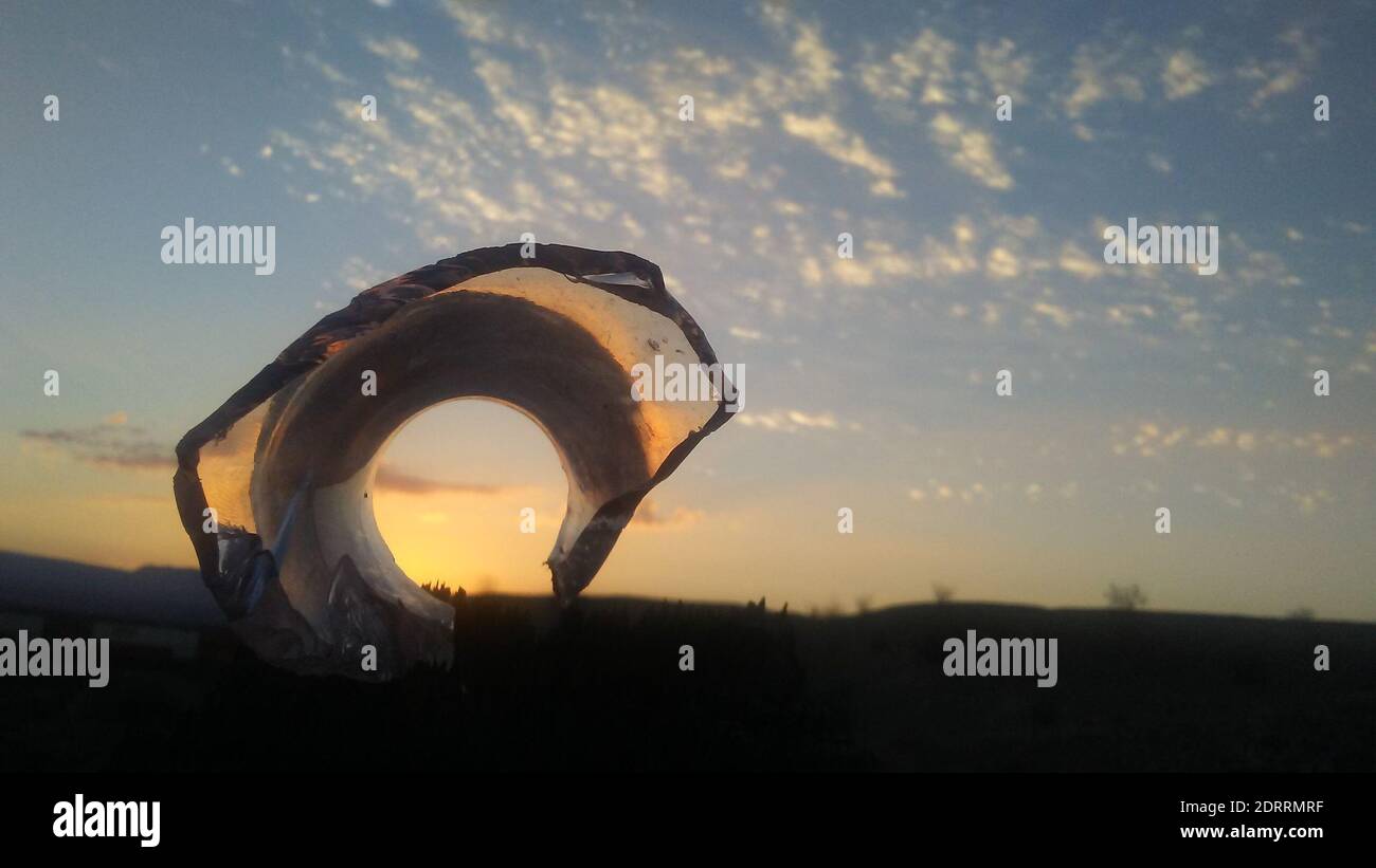 Broken glass sunset hi-res stock photography and images - Alamy