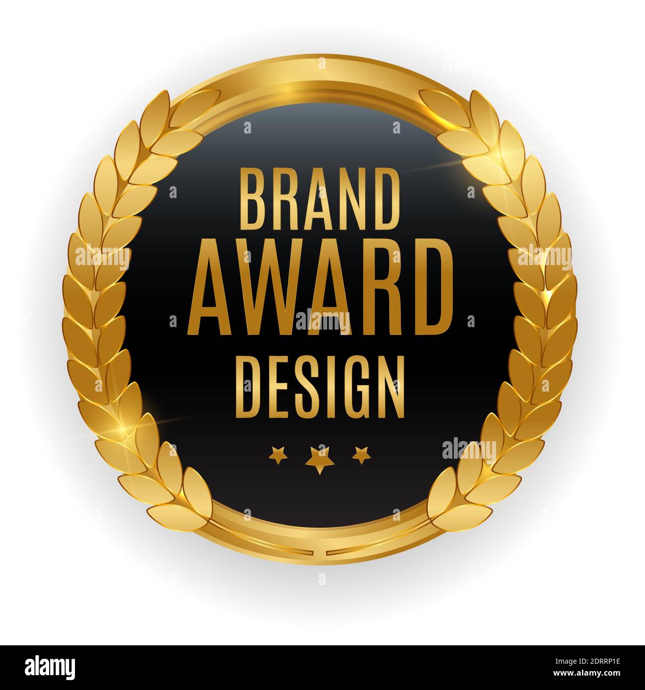 Premium Quality Gold Medal Badge. Label Seal Brand Award Design ...